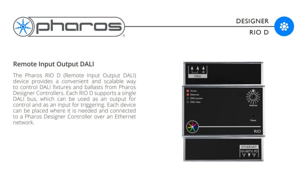 Pharos Designer RIO D